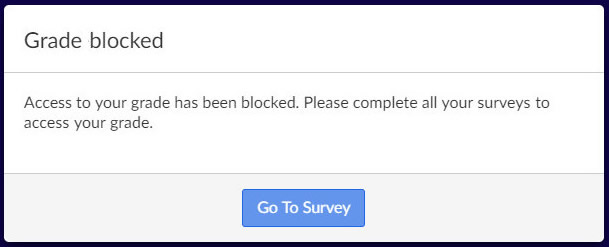 Canvas Grade Blocking and Gradebook – Course Evaluations & Surveys